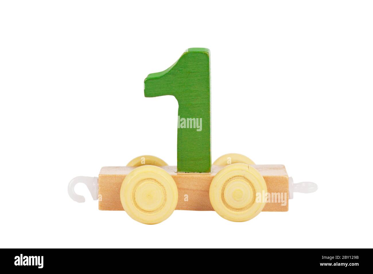 Wooden toy number 1 Stock Photo - Alamy