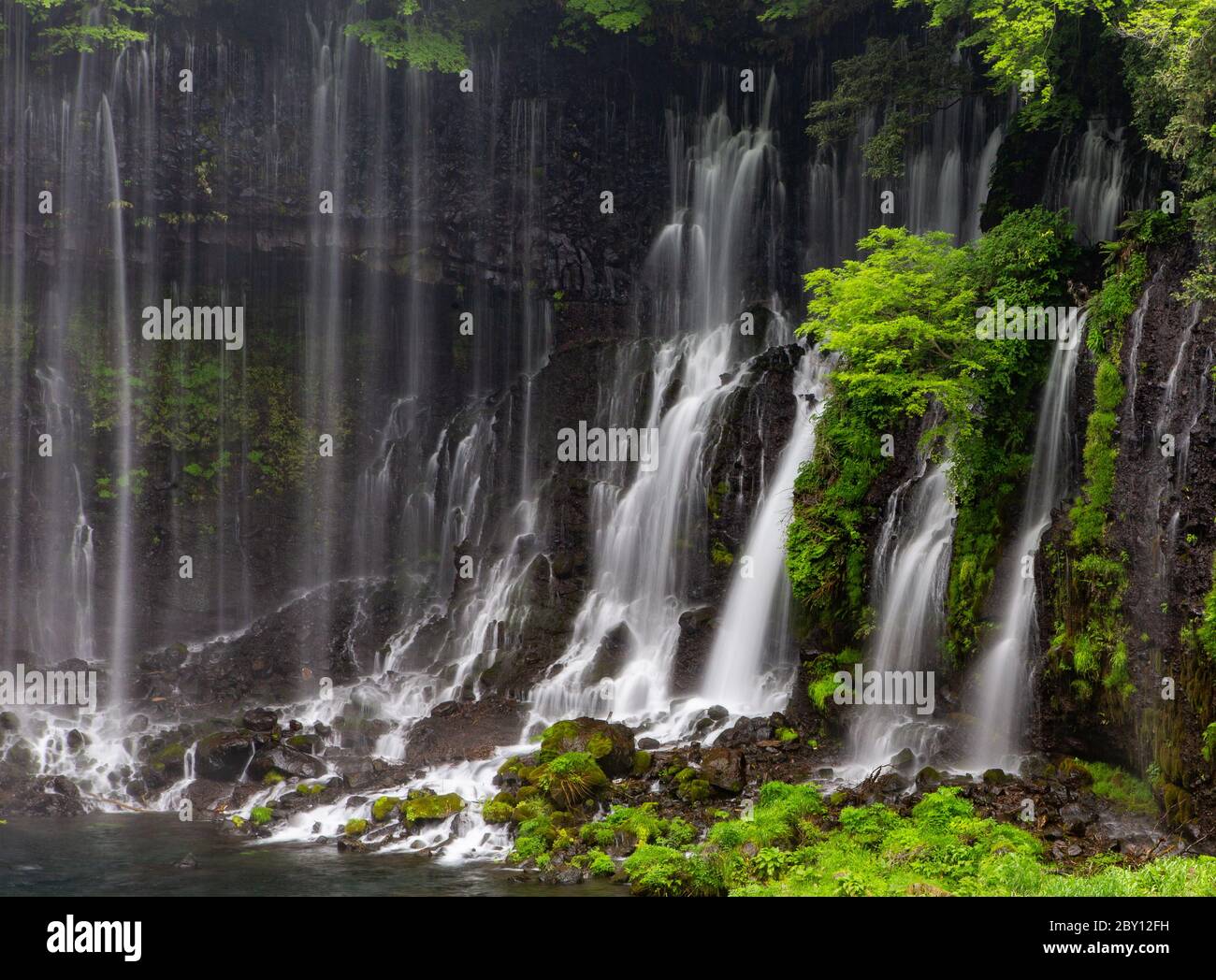 Beautiful Shiraito fall at Fujinomiya, Japan Stock Photo - Alamy