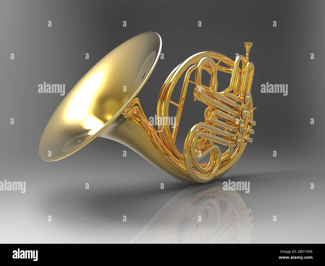 French horn hi-res stock photography and images - Alamy