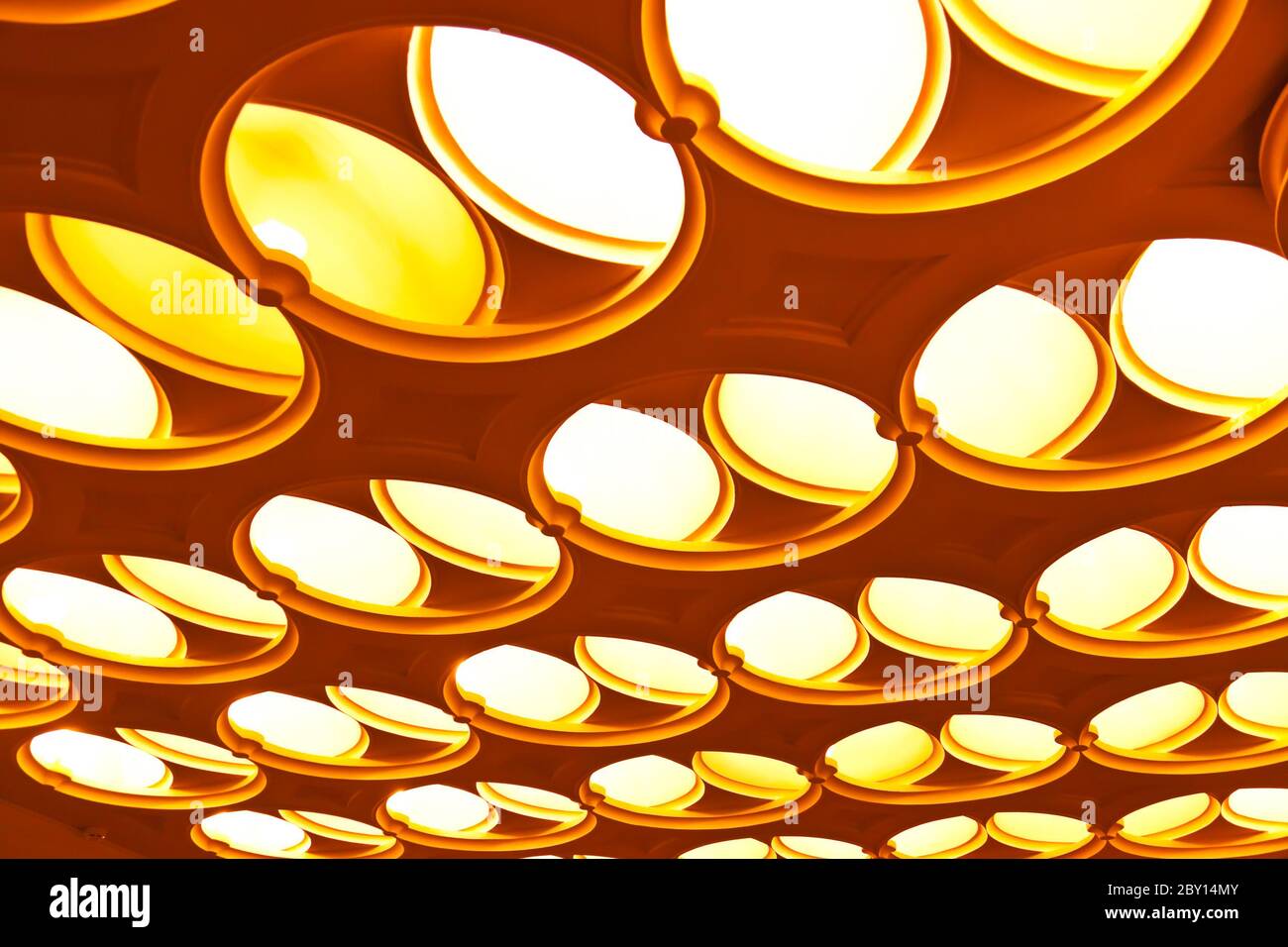 Abstract geometric ceiling Stock Photo - Alamy