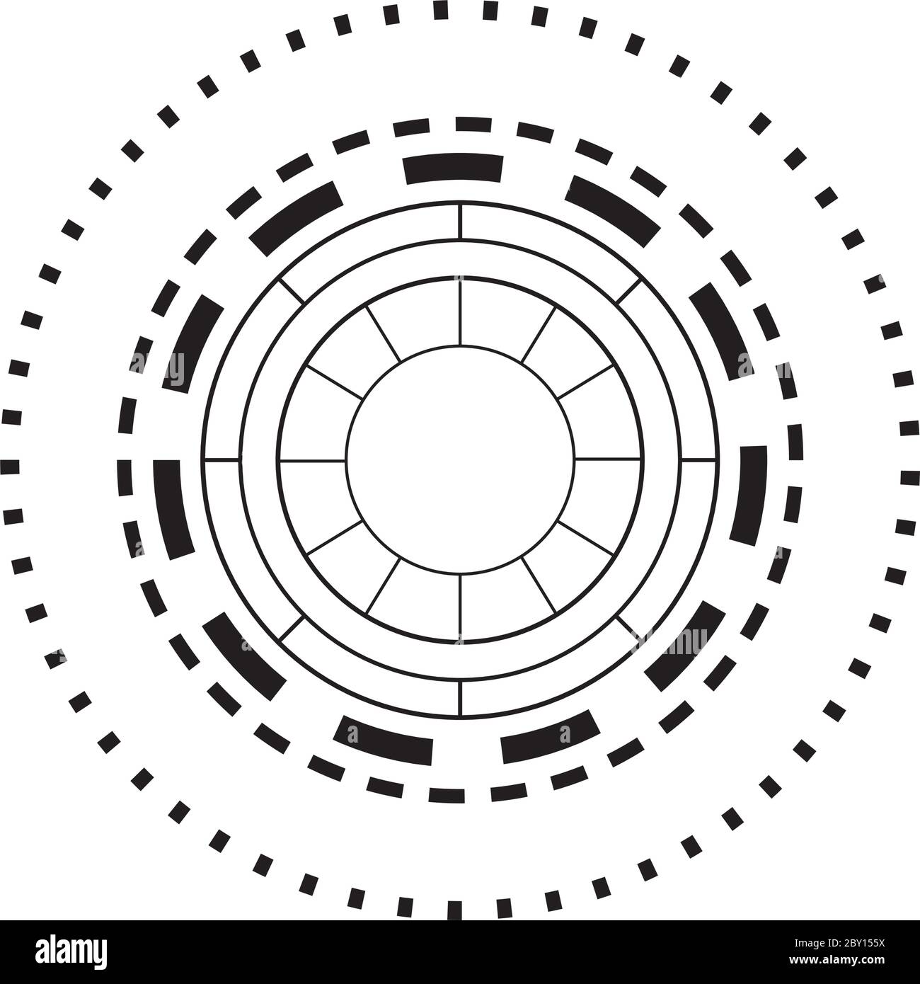 target lens optical isolated icon vector illustration design Stock ...