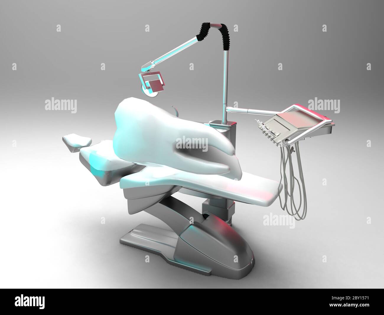 Dentist's chair and a tooth Stock Photo - Alamy
