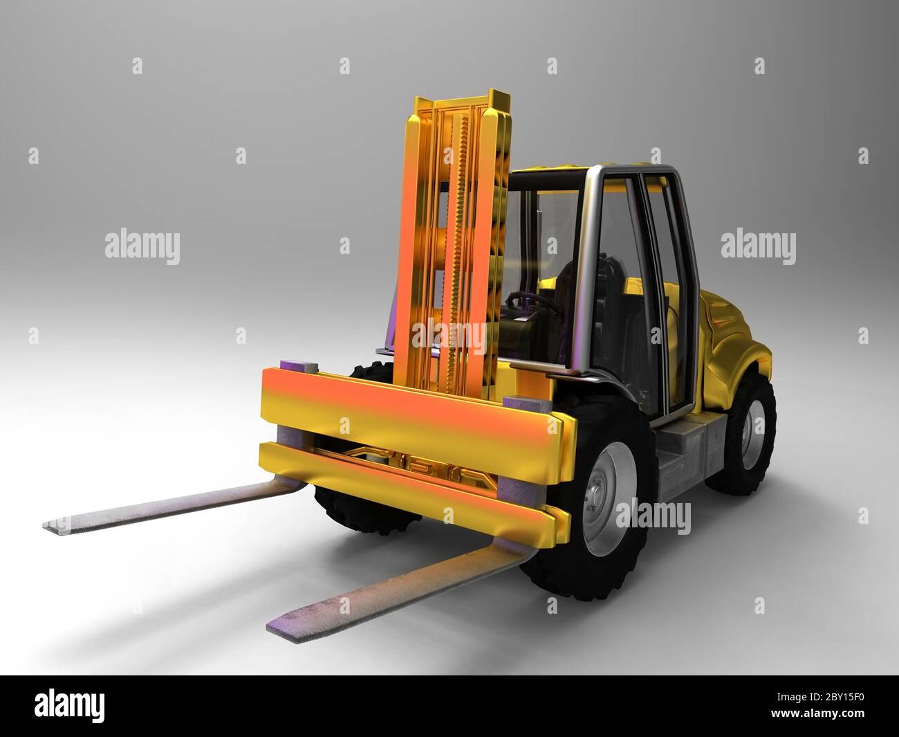 3d forklift truck cargo hi-res stock photography and images - Alamy