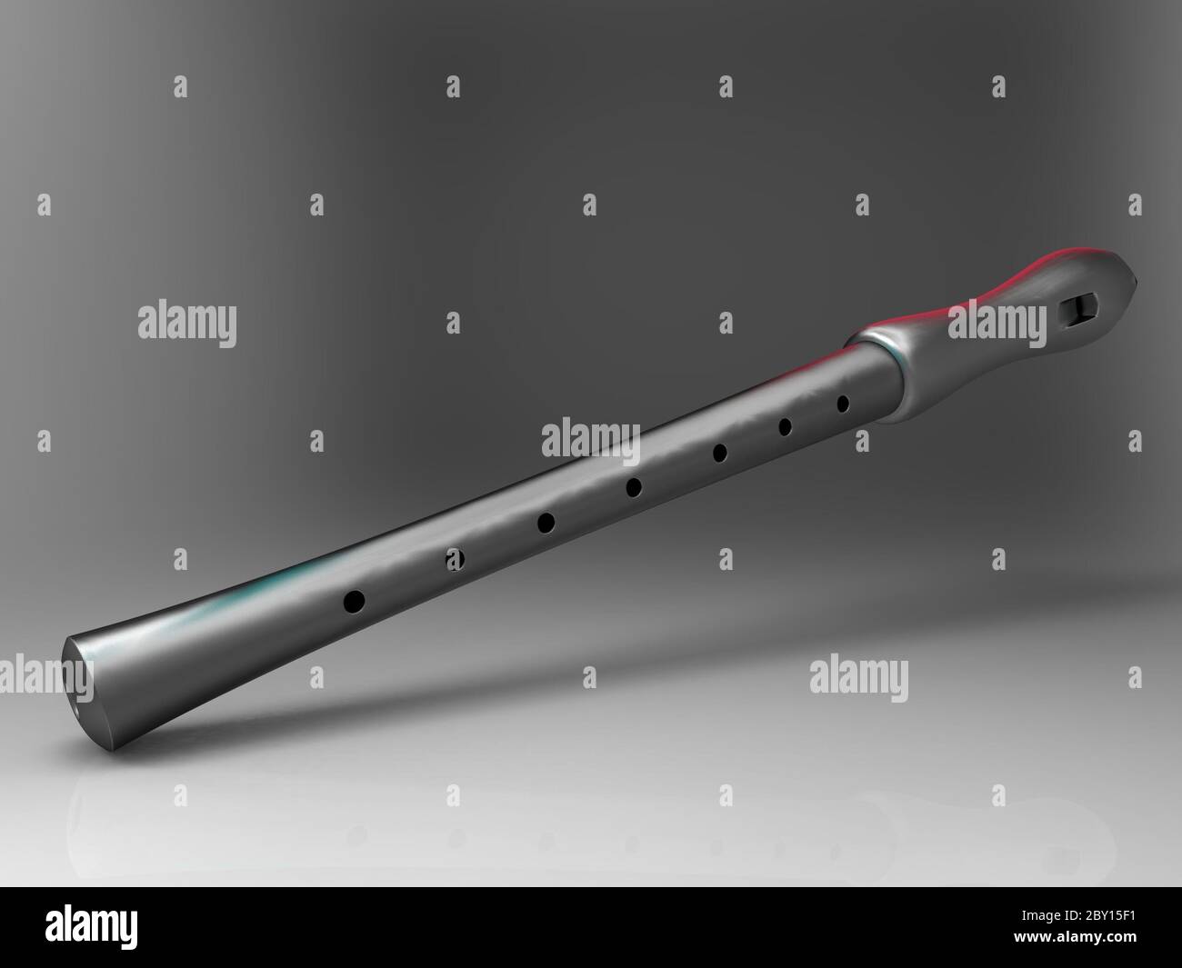 The metal flute Stock Photo - Alamy