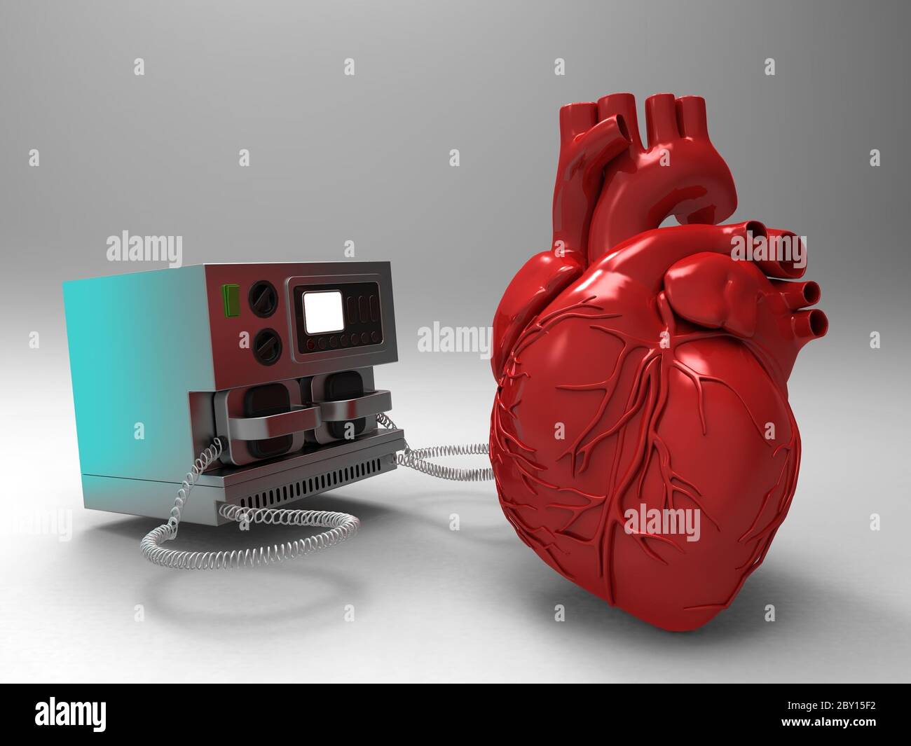 The heart and the defibrillator Stock Photo - Alamy