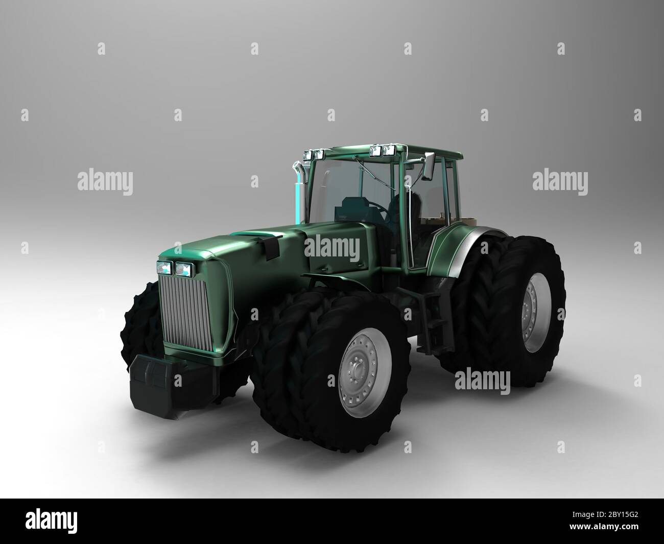 The 8-wheel tractor Stock Photo - Alamy