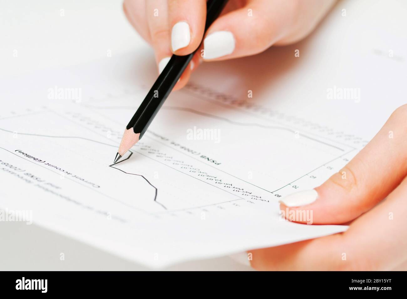 Stock market reports analysis Stock Photo - Alamy