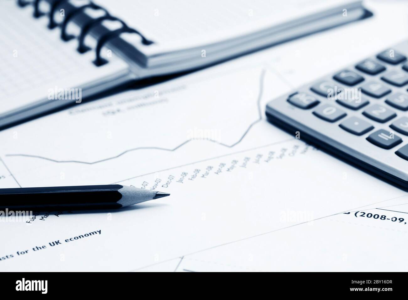 Stock market reports analysis Stock Photo - Alamy