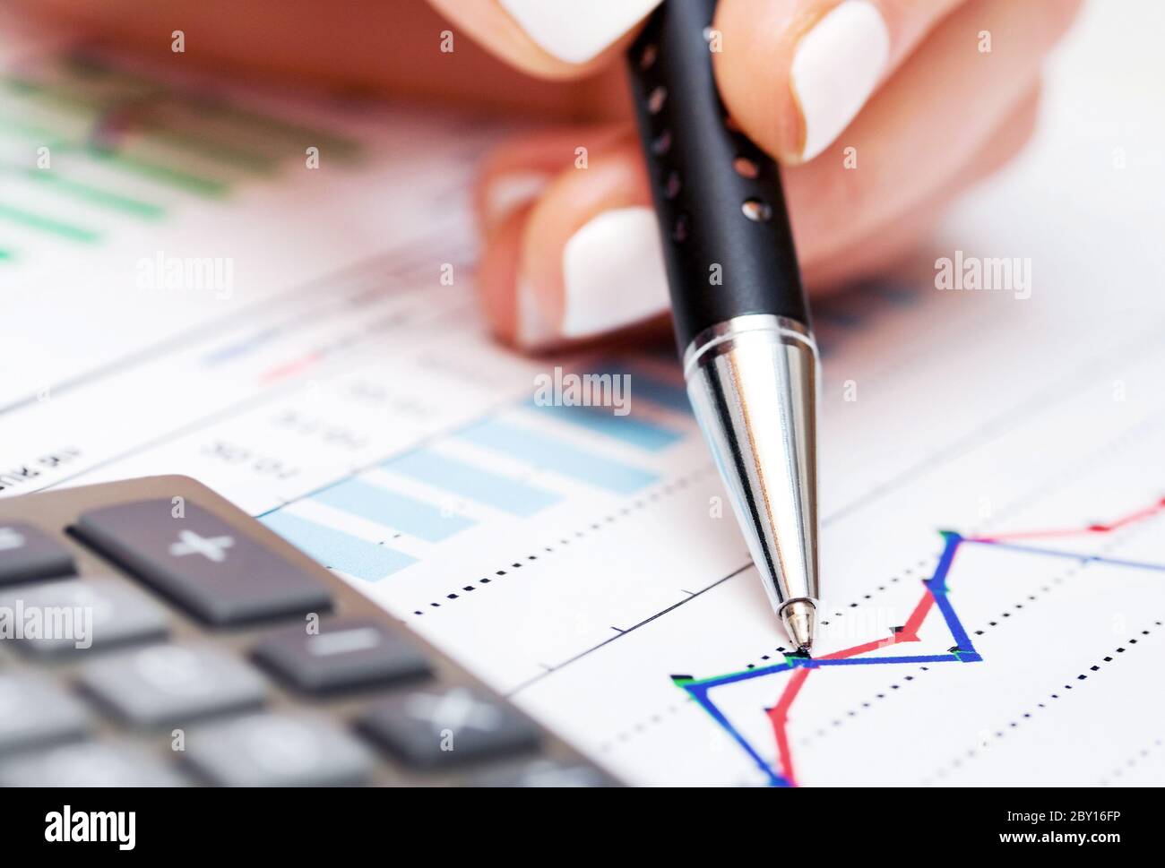 Business graphs analysis Stock Photo - Alamy