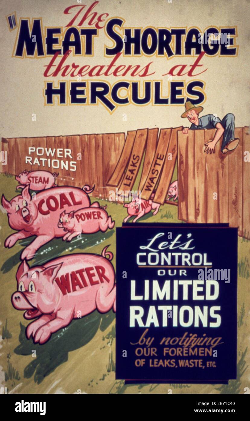 The Meat Shortage Threatens at Hercules, between circa 1942 and 1943 ...
