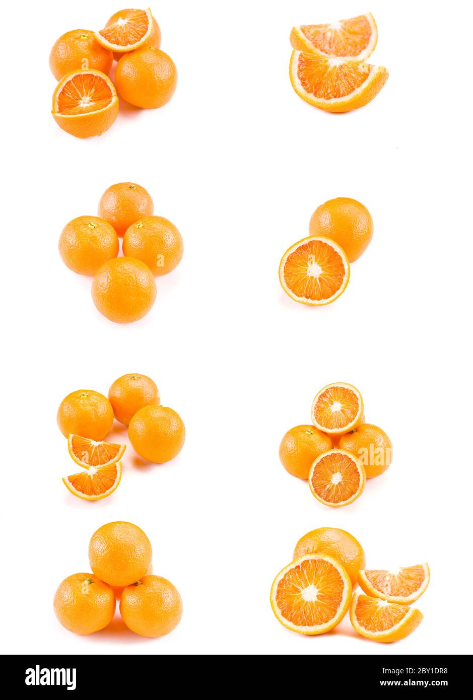 Collage with oranges Stock Photo - Alamy