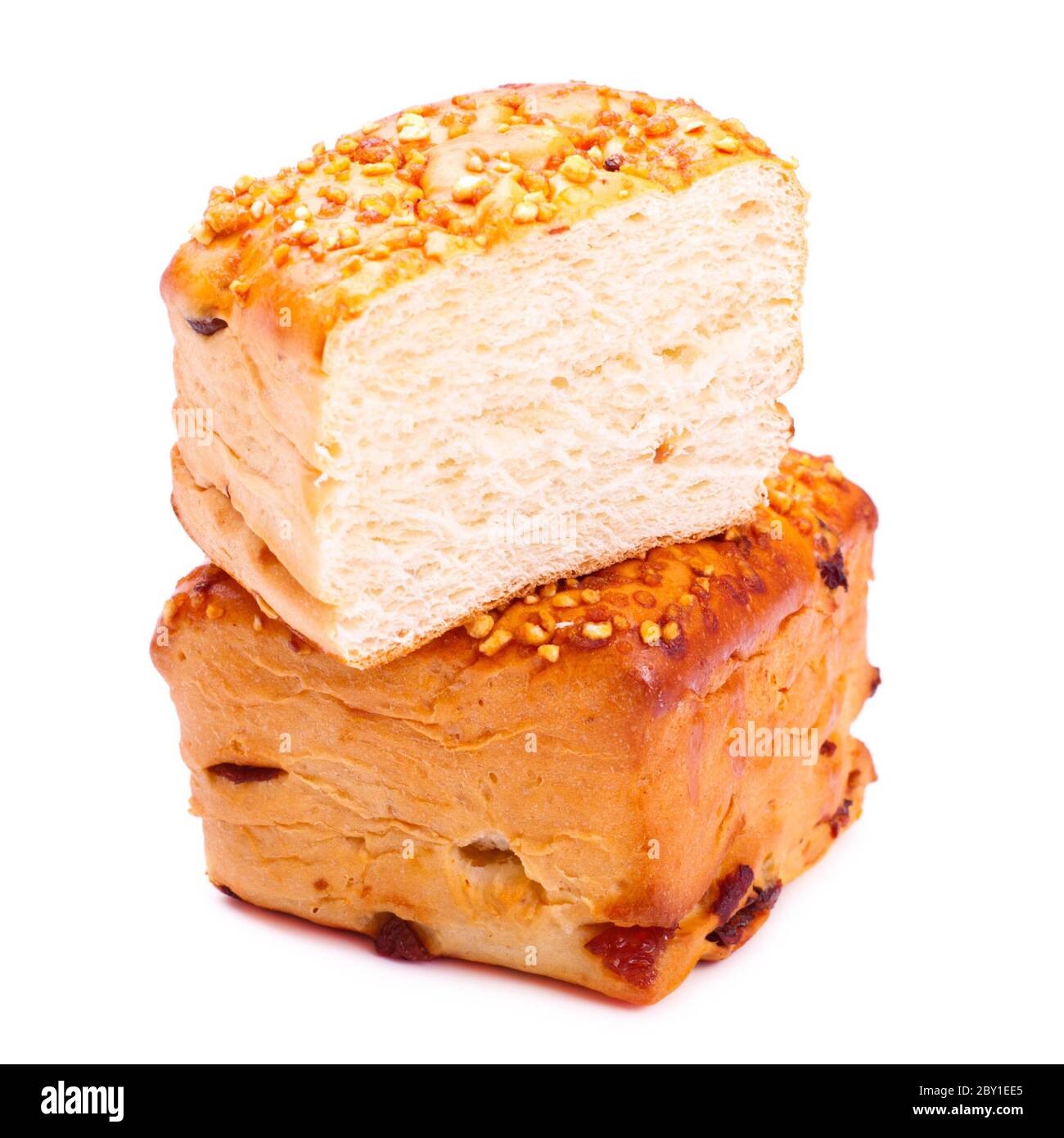 Wheat flour bread raisins Cut Out Stock Images & Pictures - Alamy