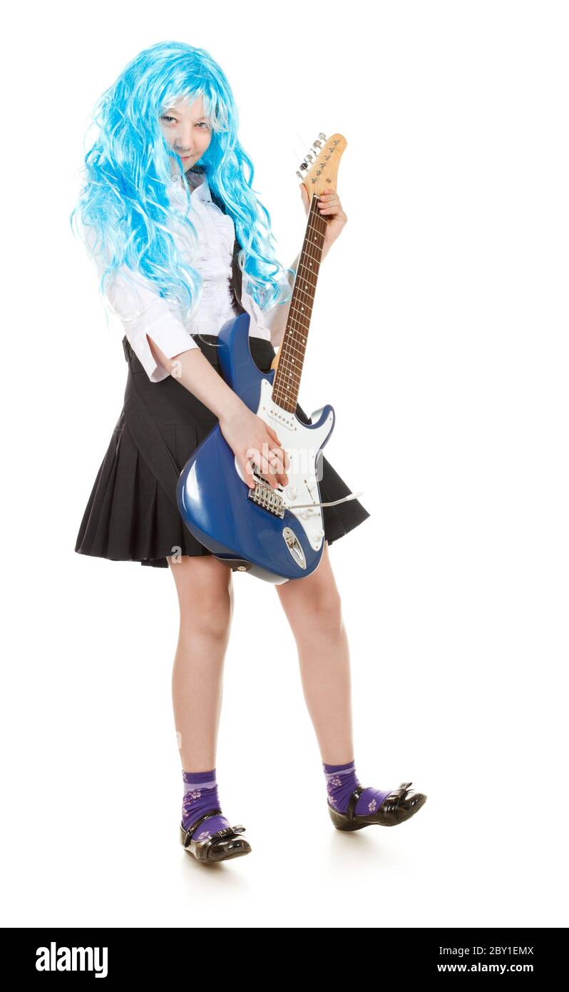 Teen Girl Rockstar Stock Photo - Alamy