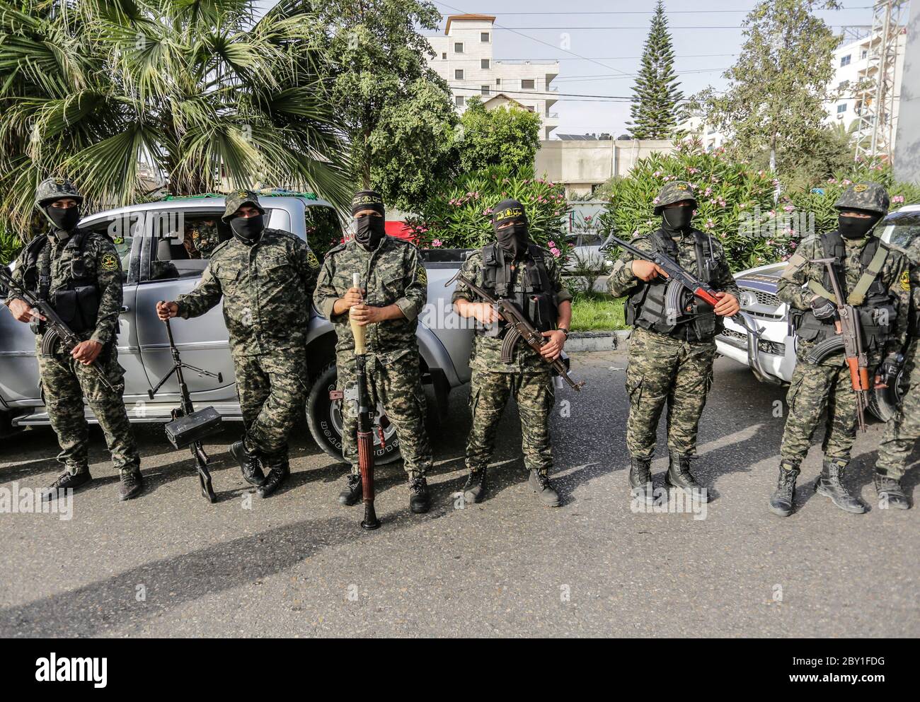 Gaza, Palestine. 07th June, 2020. Militants of the Al-Quds Brigades ...