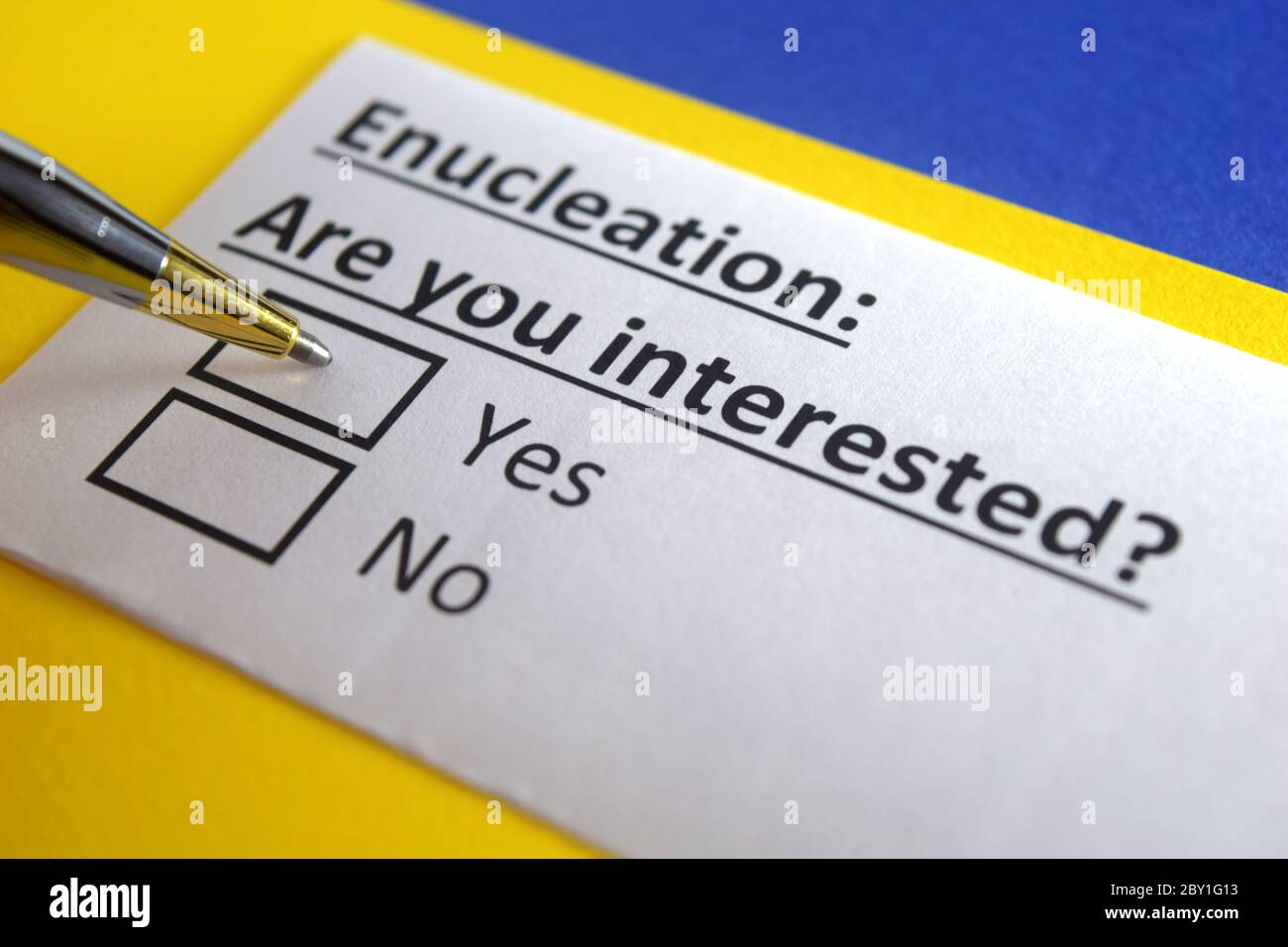 Enucleation hi-res stock photography and images - Alamy