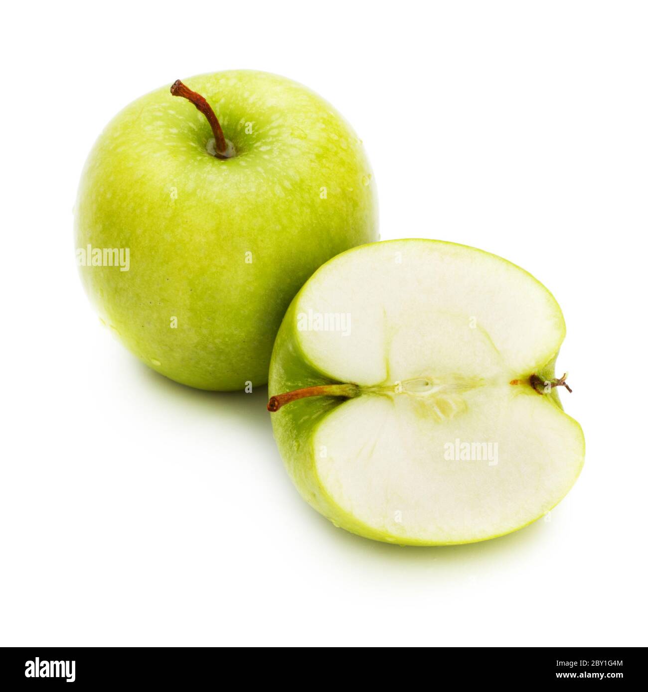 Food photo green apples Cut Out Stock Images & Pictures - Alamy