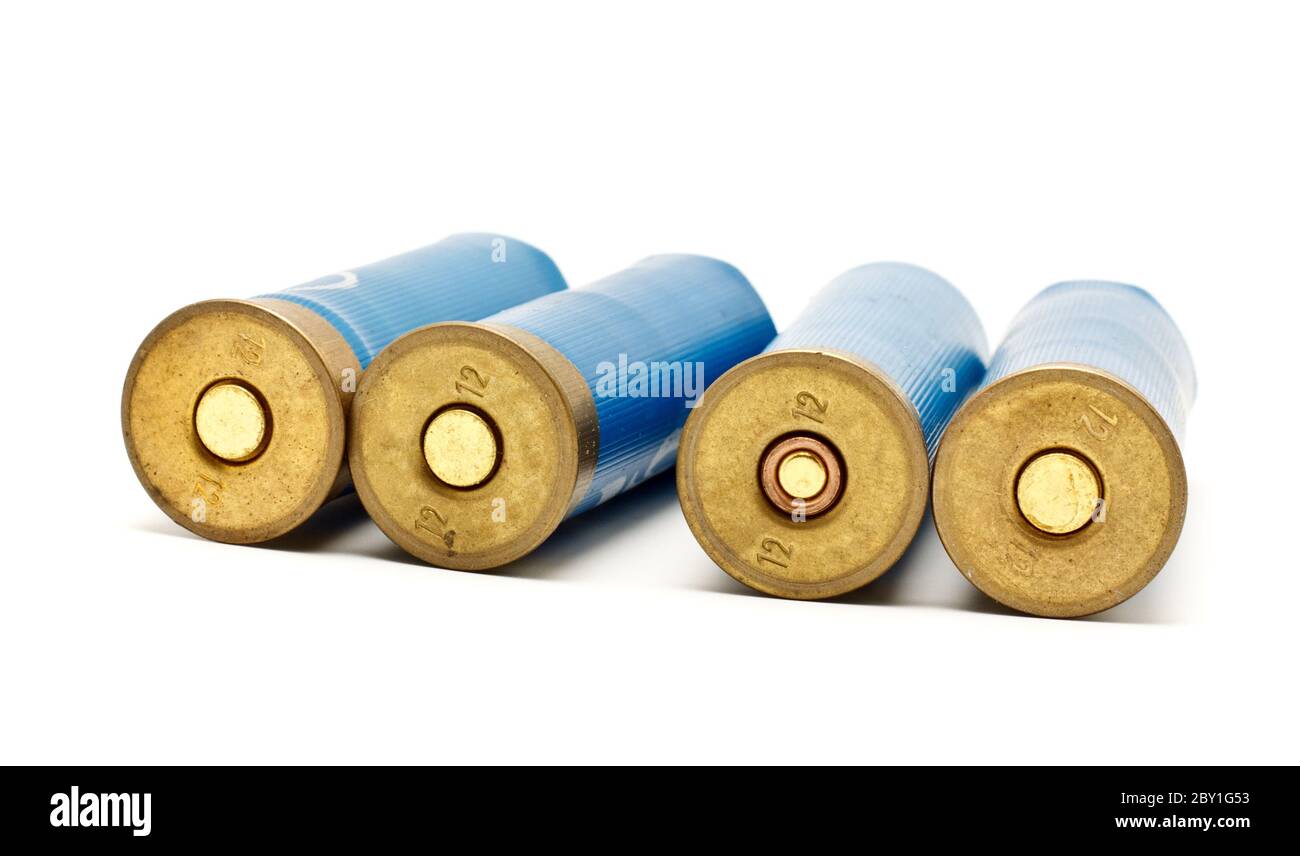 Blue shotgun ammunition hi-res stock photography and images - Alamy