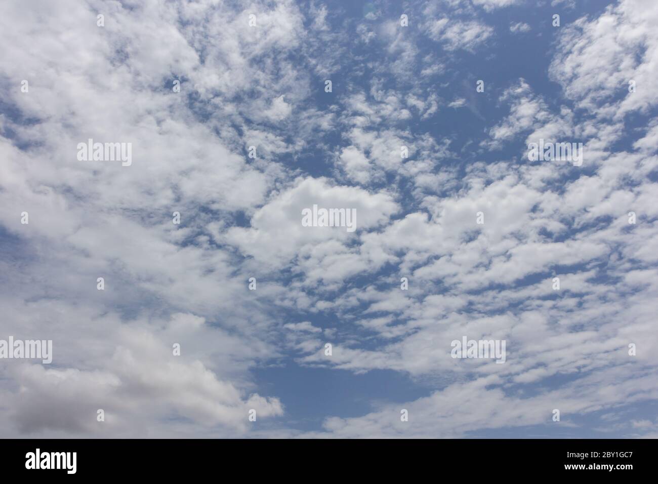 Blue sky with clouds background on morning time Stock Photo - Alamy