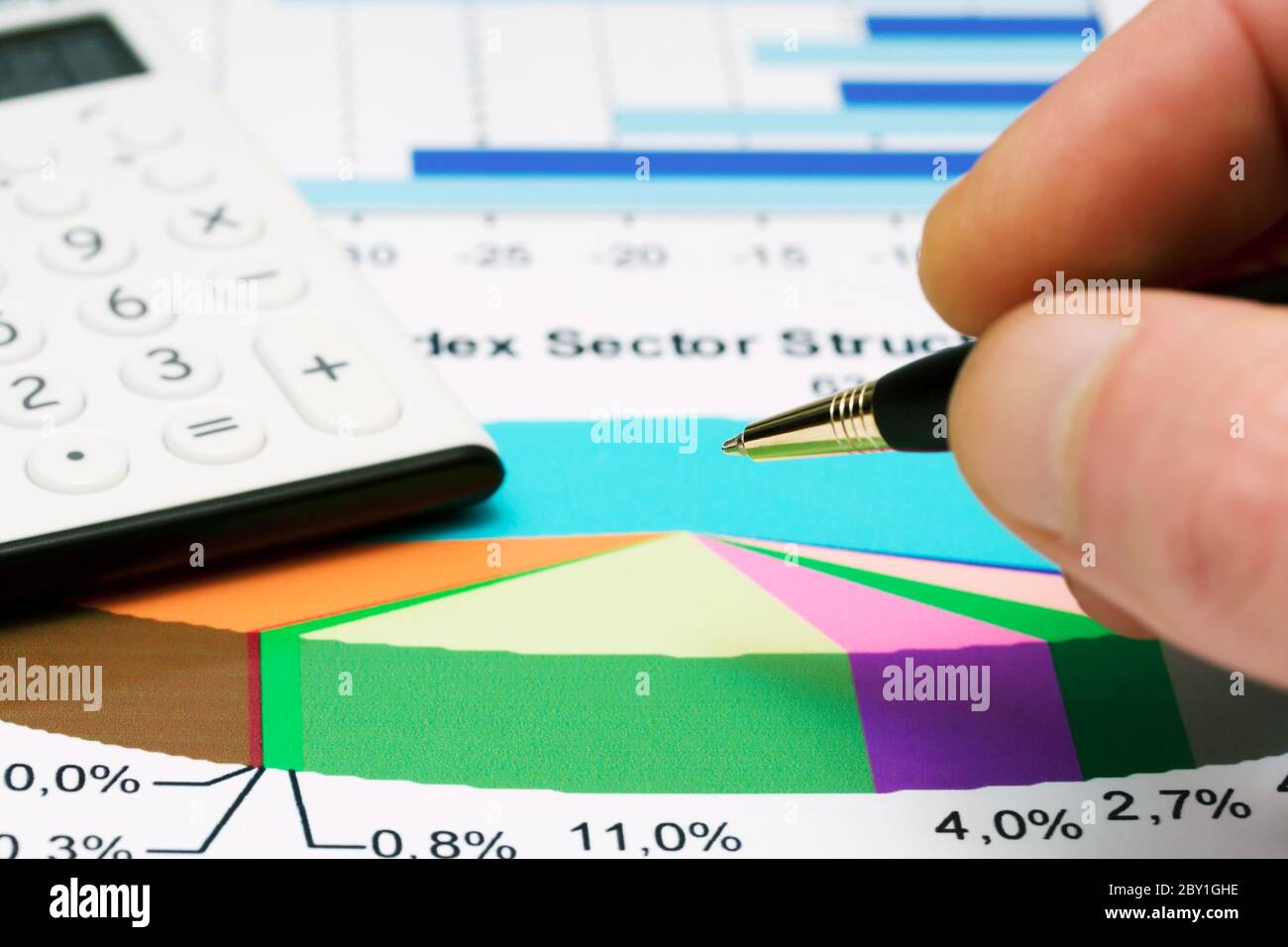 Stock market reports analysis Stock Photo - Alamy