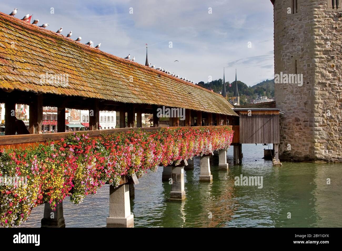 Reflections of lakes and bridges hi-res stock photography and images ...