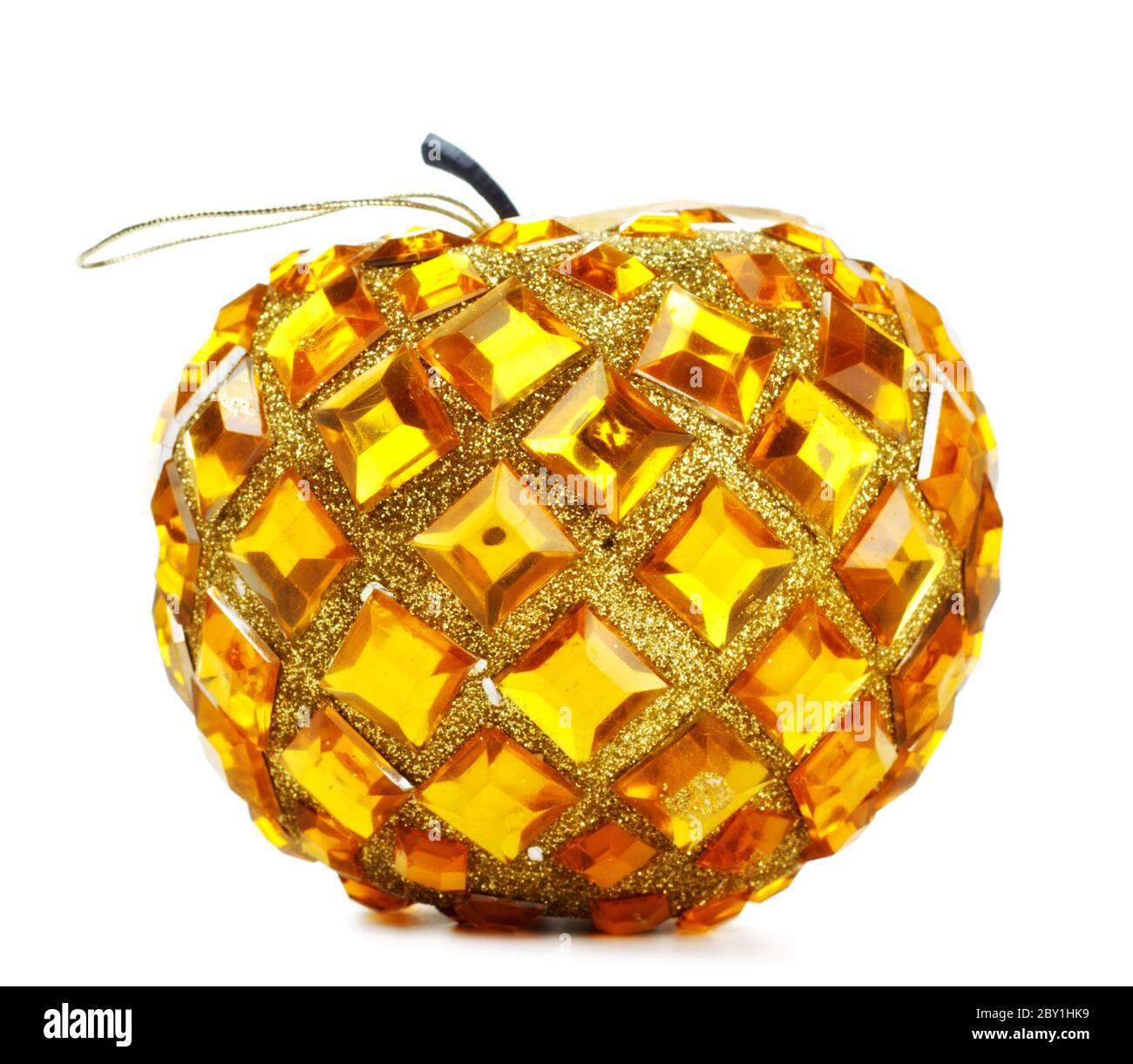 christmas ball in apple shape Stock Photo - Alamy