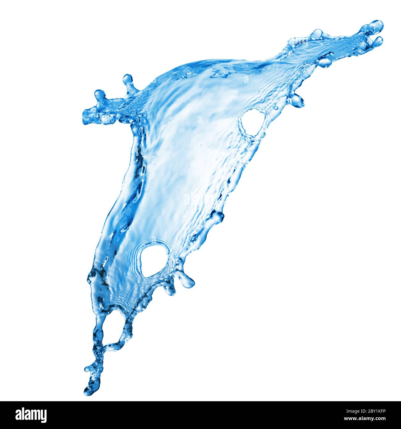 water splash isolated on white Stock Photo - Alamy