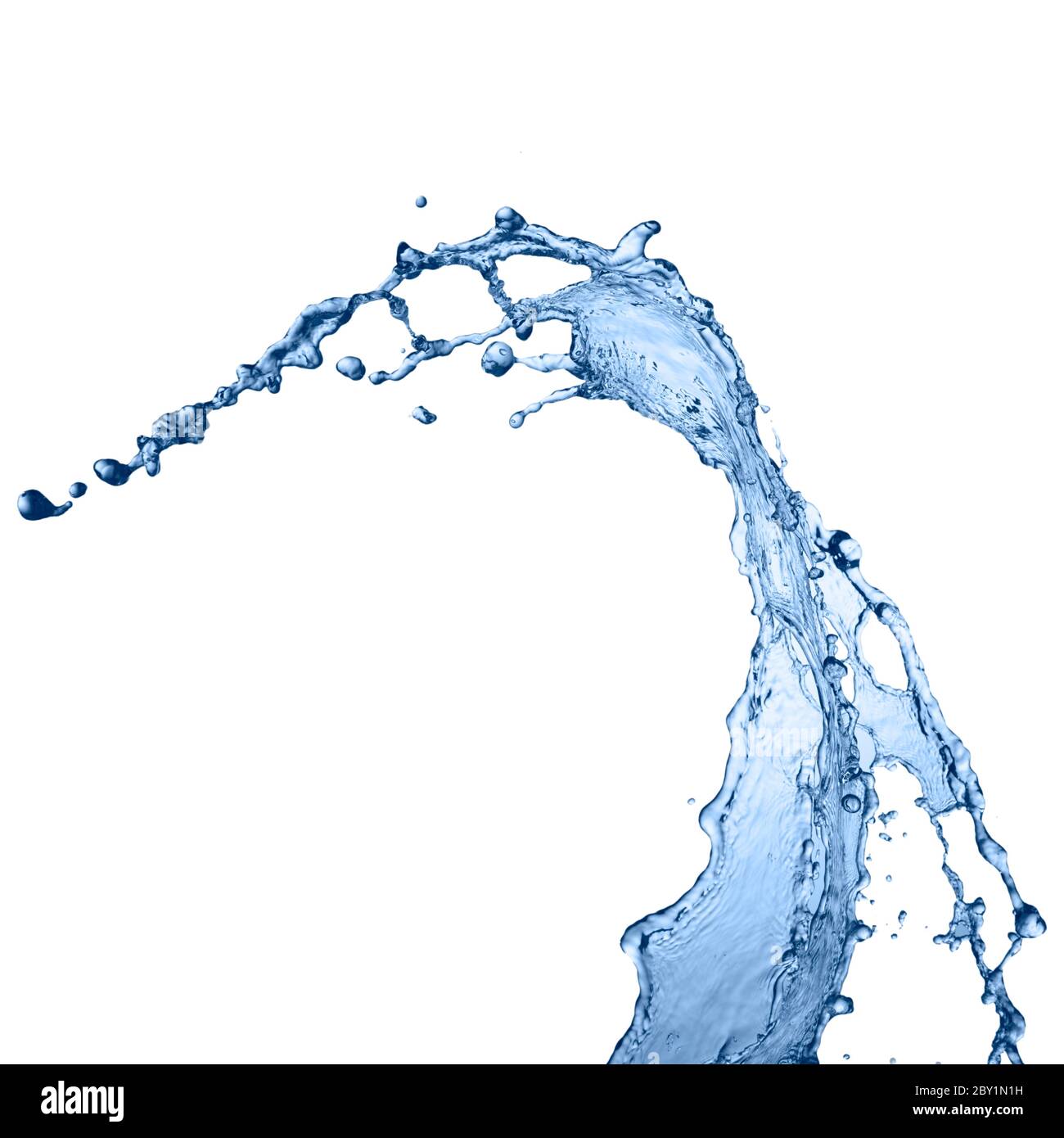 water splash isolated on white Stock Photo - Alamy
