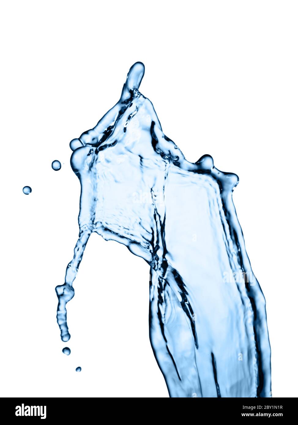 water splash isolated on white Stock Photo - Alamy