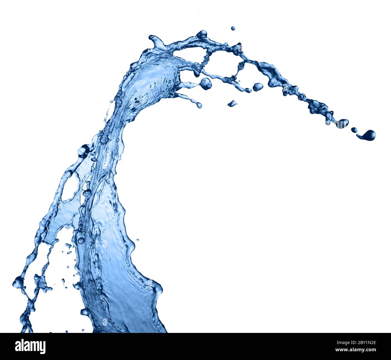 water splash isolated on white Stock Photo - Alamy