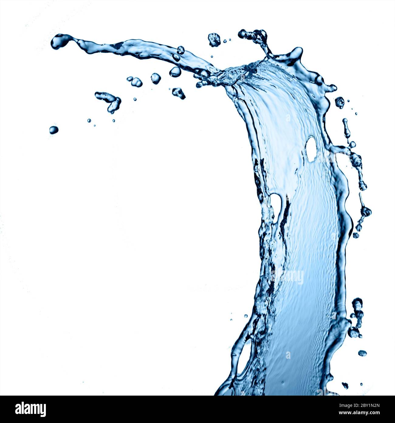 water splash isolated on white Stock Photo - Alamy