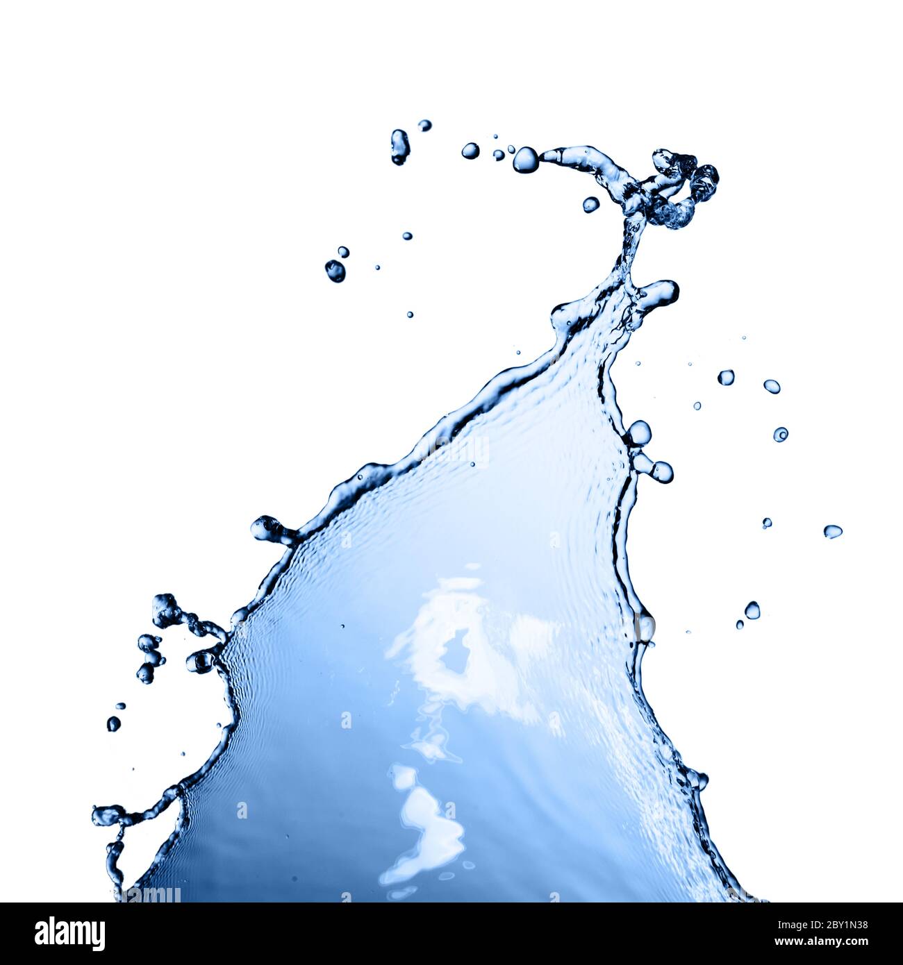 water splash isolated on white Stock Photo - Alamy