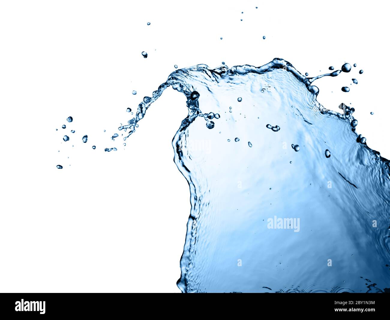 water splash isolated on white Stock Photo - Alamy