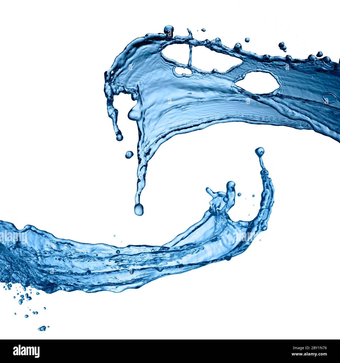 water splash isolated on white Stock Photo - Alamy