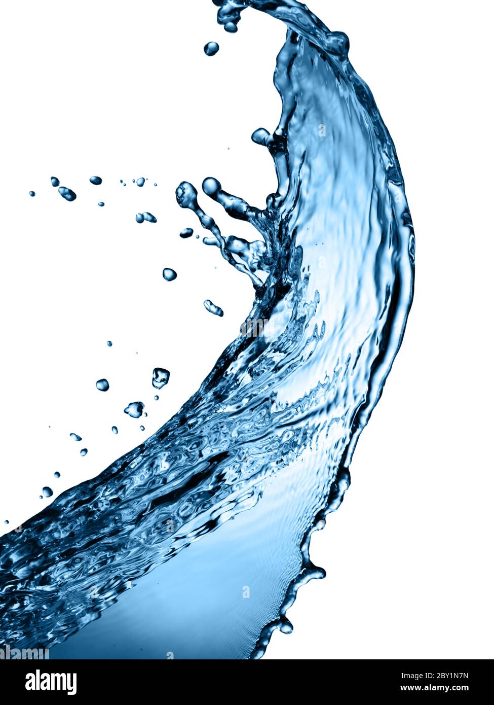 water splash isolated on white Stock Photo - Alamy