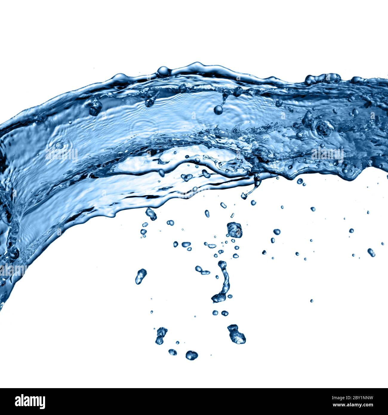 water splash isolated on white Stock Photo - Alamy
