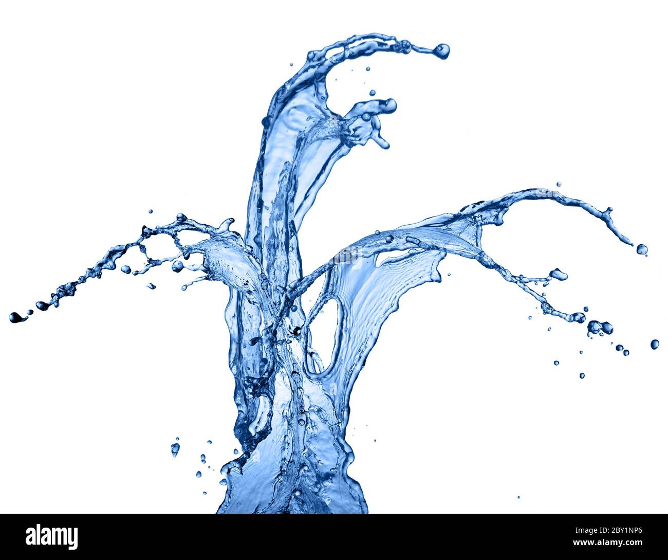 water splash isolated on white Stock Photo - Alamy