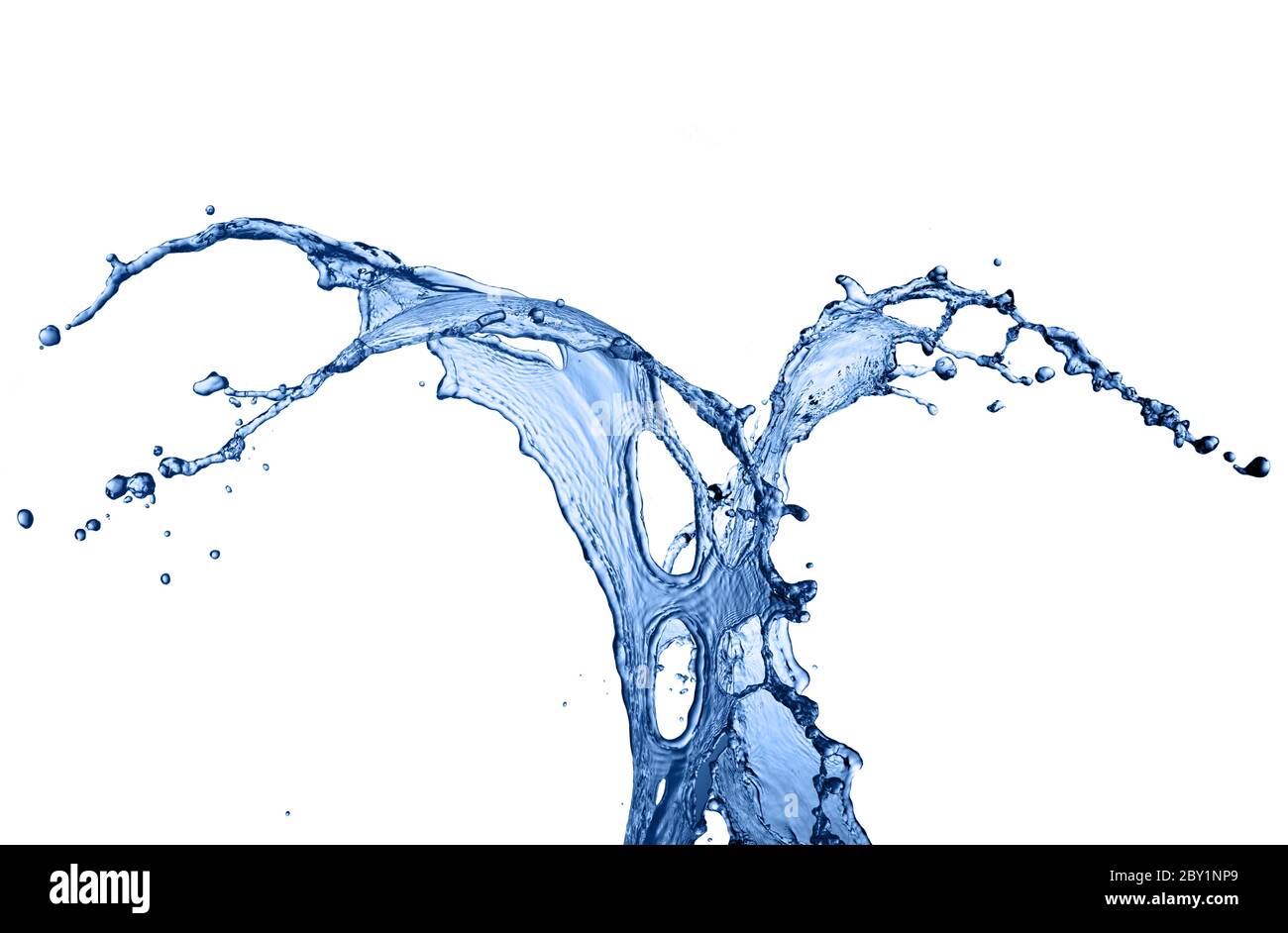 water splash isolated on white Stock Photo - Alamy