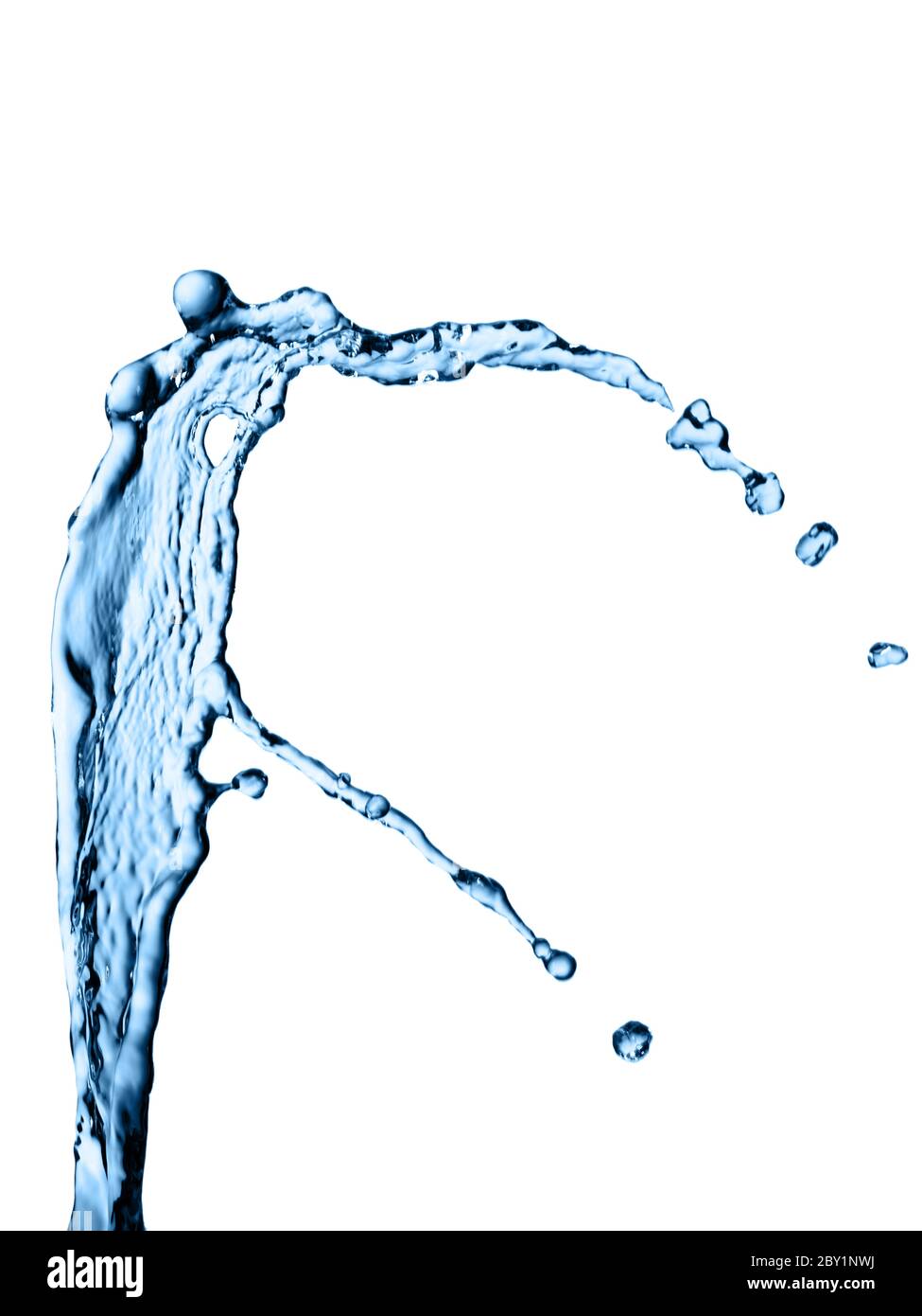 water splash isolated on white Stock Photo - Alamy