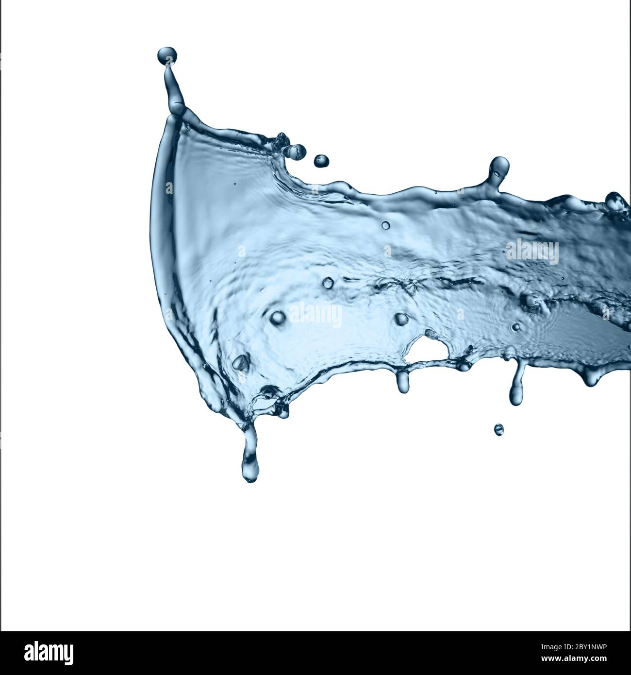 water splash isolated on white Stock Photo - Alamy