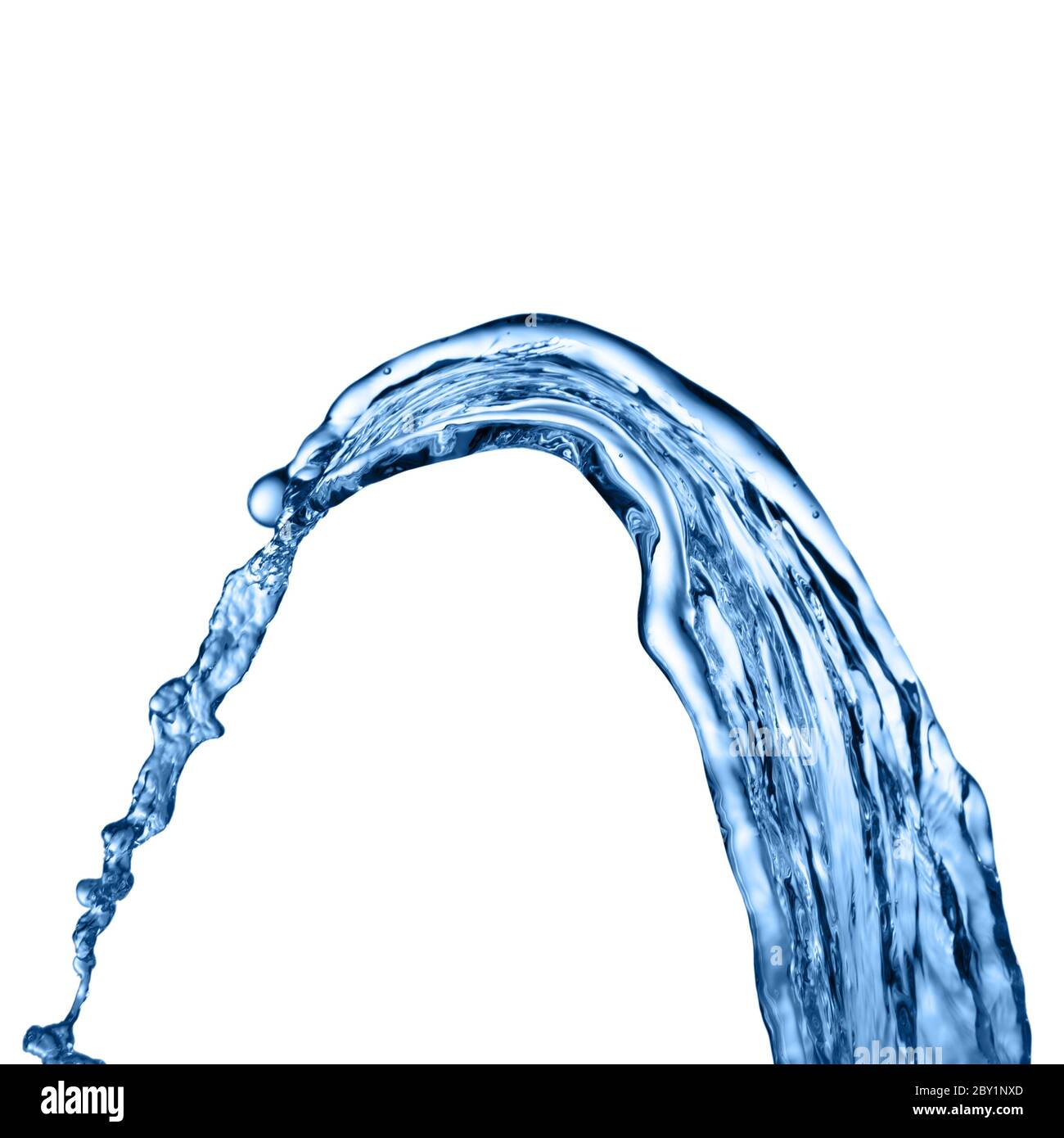 water splash isolated on white Stock Photo - Alamy
