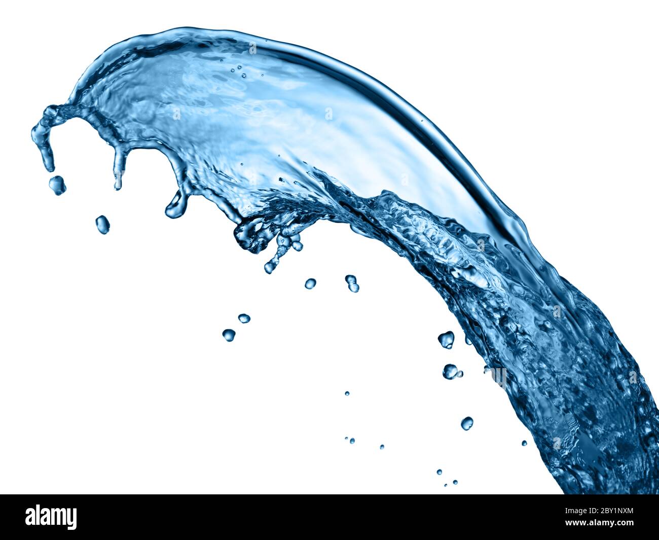 water splash isolated on white Stock Photo - Alamy
