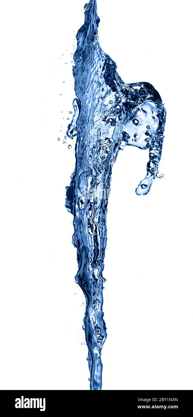 water splash isolated on white Stock Photo - Alamy
