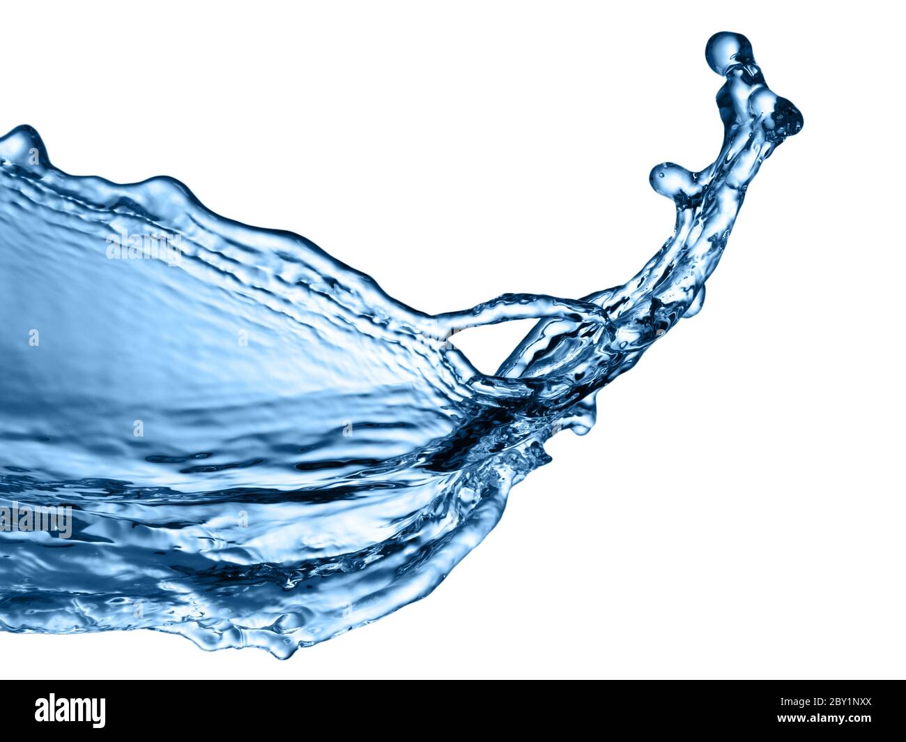 water splash isolated on white Stock Photo - Alamy