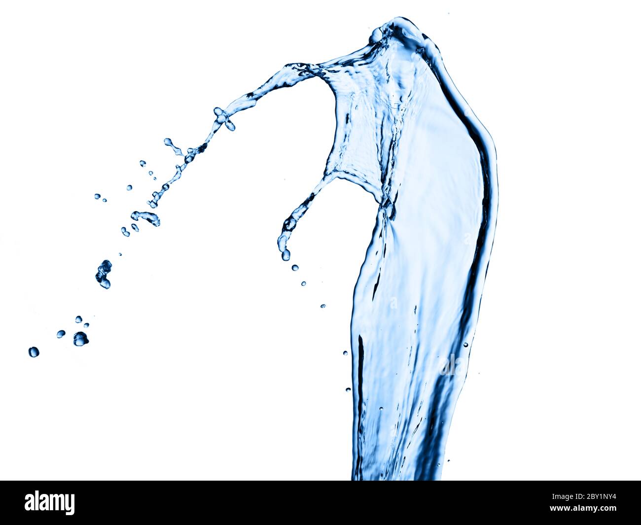 water splash isolated on white Stock Photo - Alamy