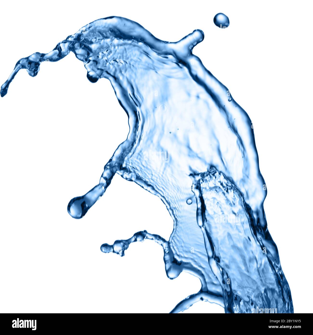 water splash isolated on white Stock Photo - Alamy