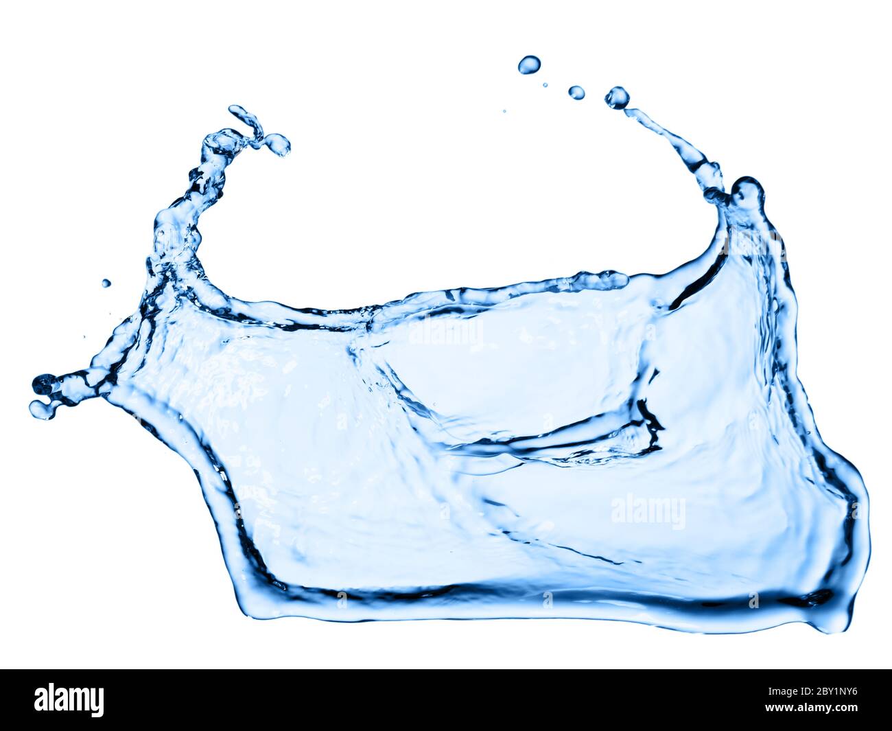 water splash isolated on white Stock Photo - Alamy