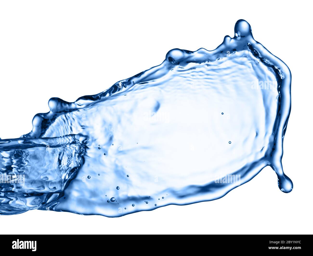 water splash isolated on white Stock Photo - Alamy