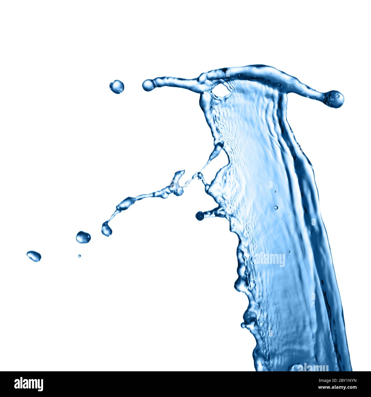 water splash isolated on white Stock Photo - Alamy
