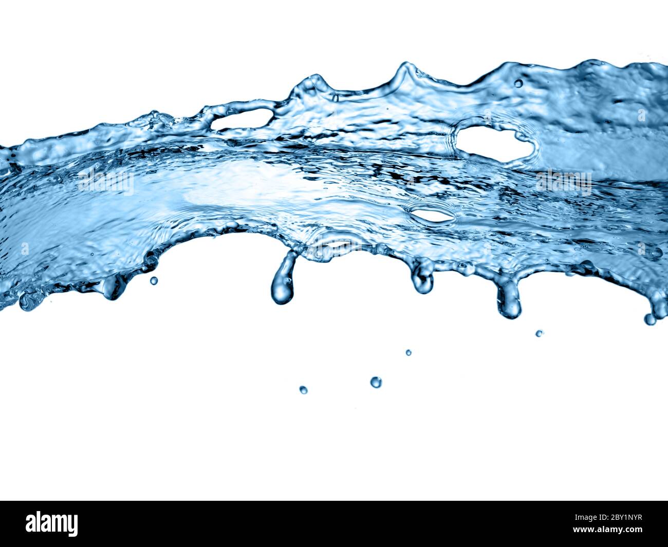 water splash isolated on white Stock Photo - Alamy