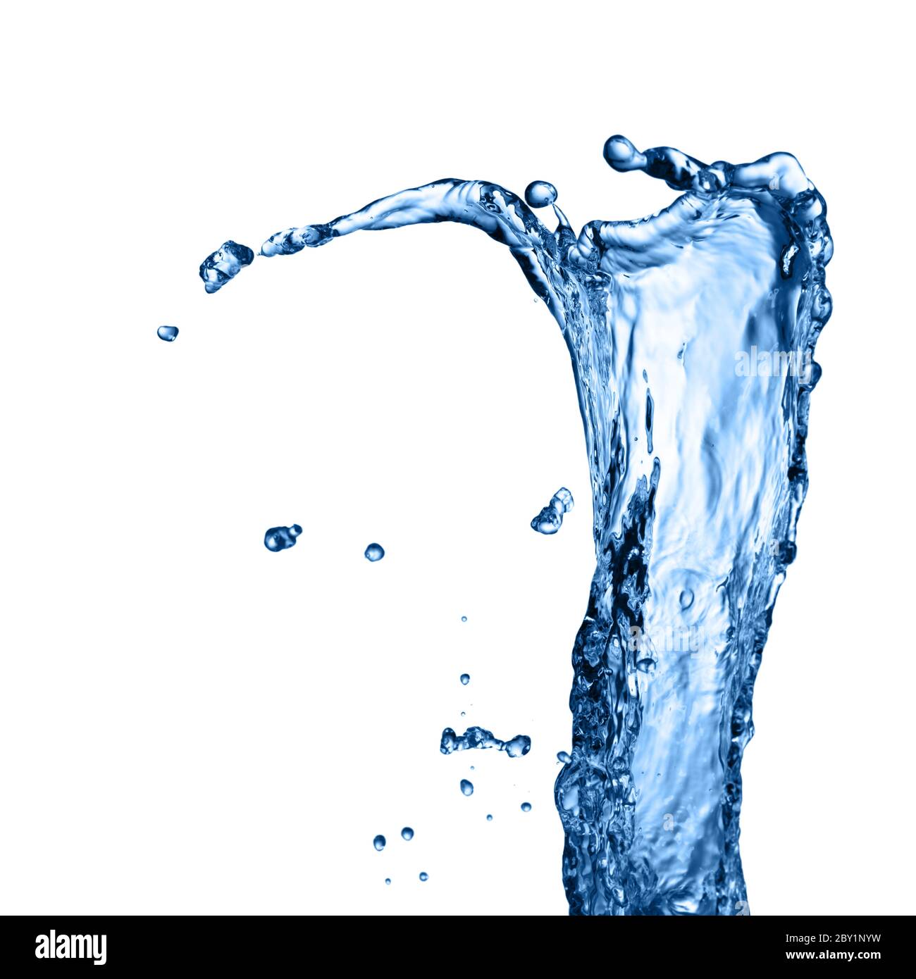 water splash isolated on white Stock Photo - Alamy
